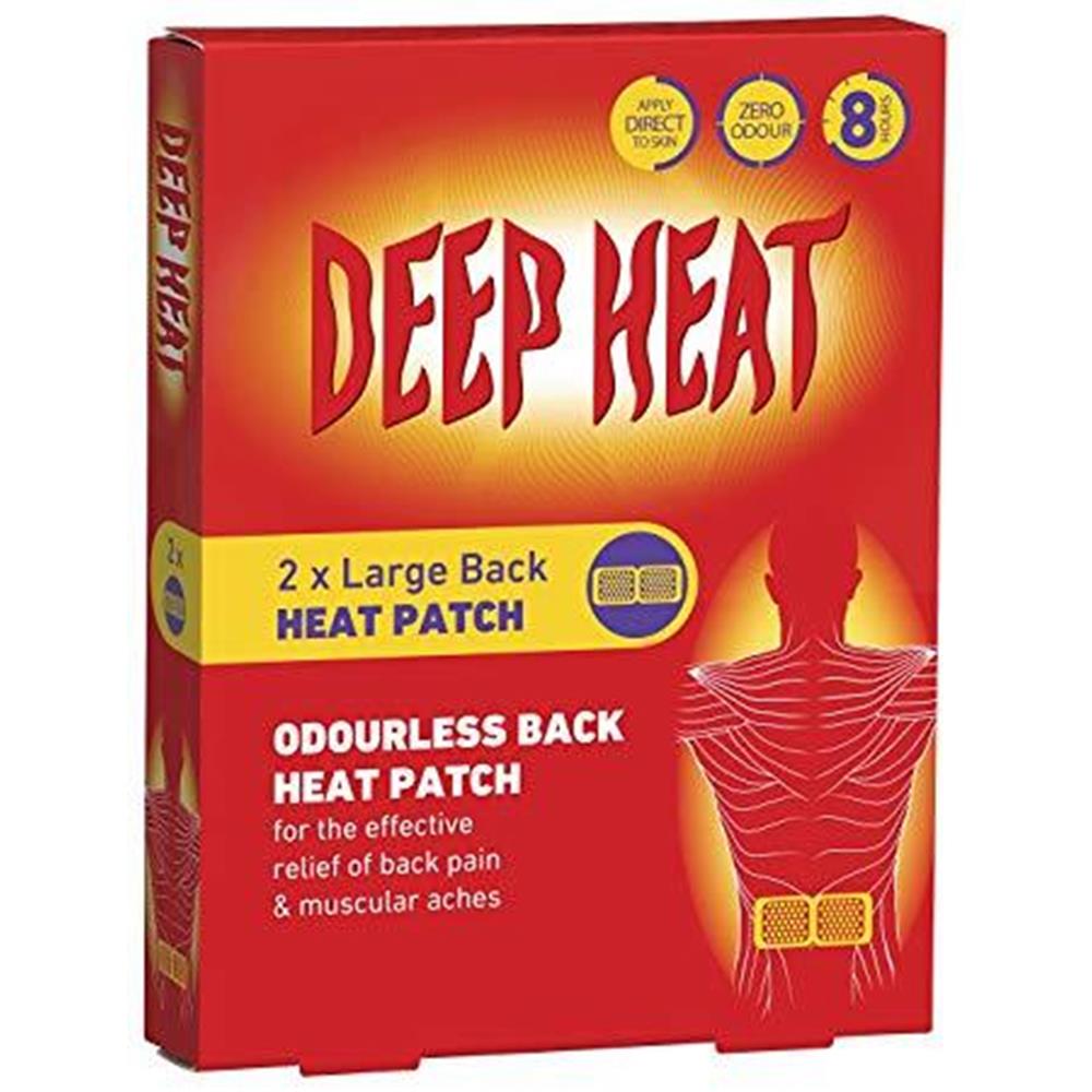 Deep Heat Pain Relief Odourless Back Patch 2 Pack | Always There ...