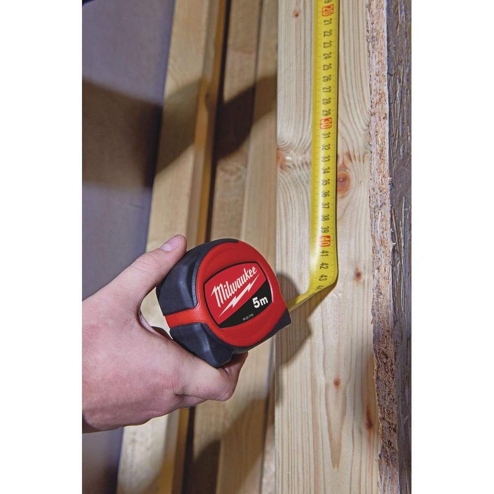 Milwaukee Slimline Tape Measure 8m (Blade Width 25mm) Metric Only ...