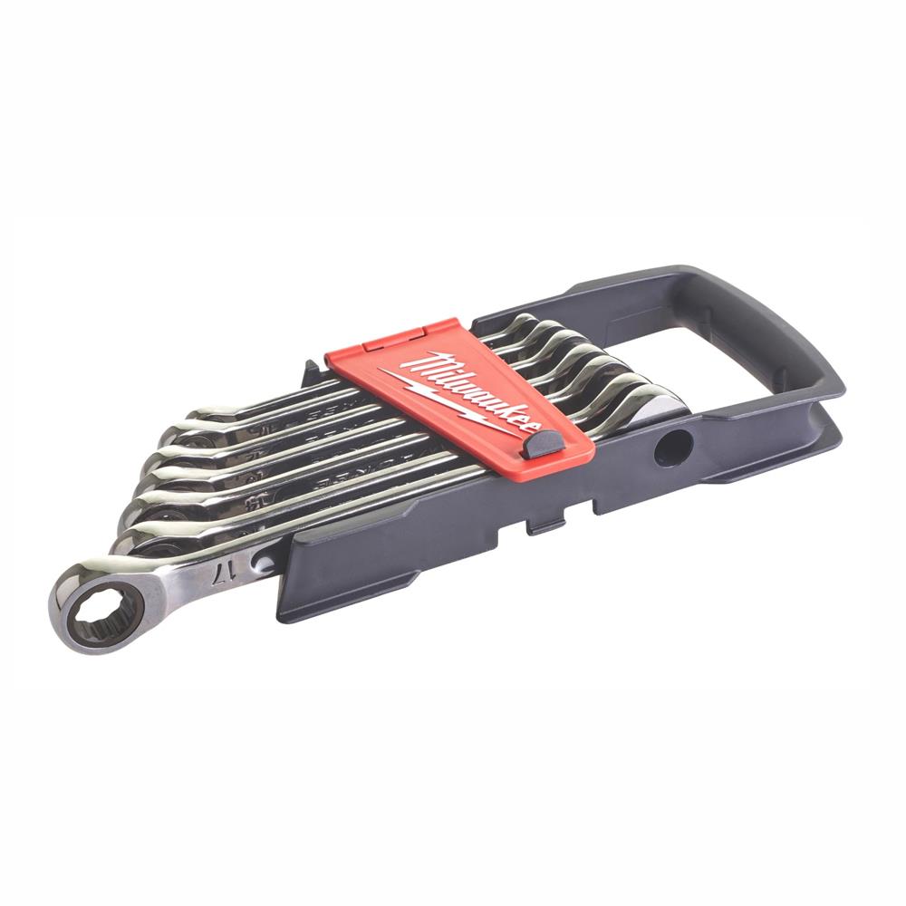 Milwaukee MAX BITE - Ratchet Combination Spanner Set – 7pc - 4932464993 ...
