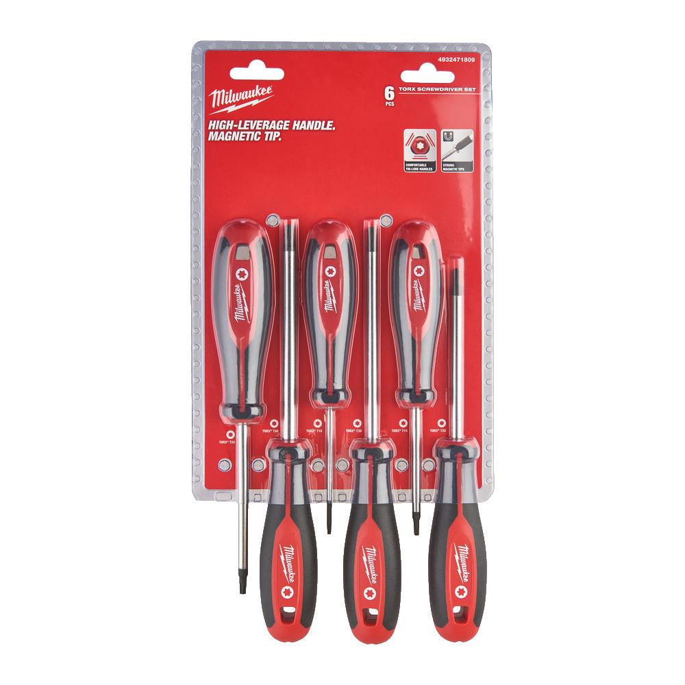 Milwaukee Tri-Lobe TORX Screwdriver Set - 6pc - 4932471809 | Powertool ...