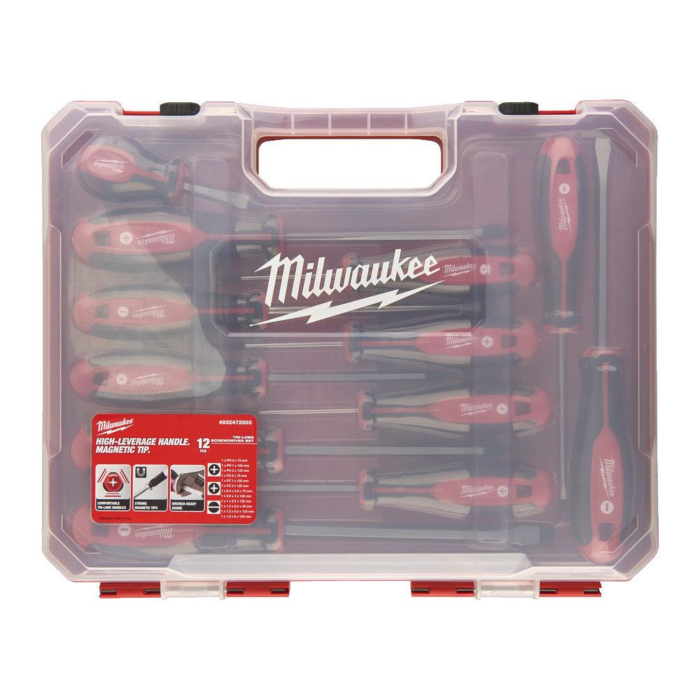Milwaukee Tri-Lobe Screwdriver Set - 12pc - 4932472003 | Powertool.ie ...
