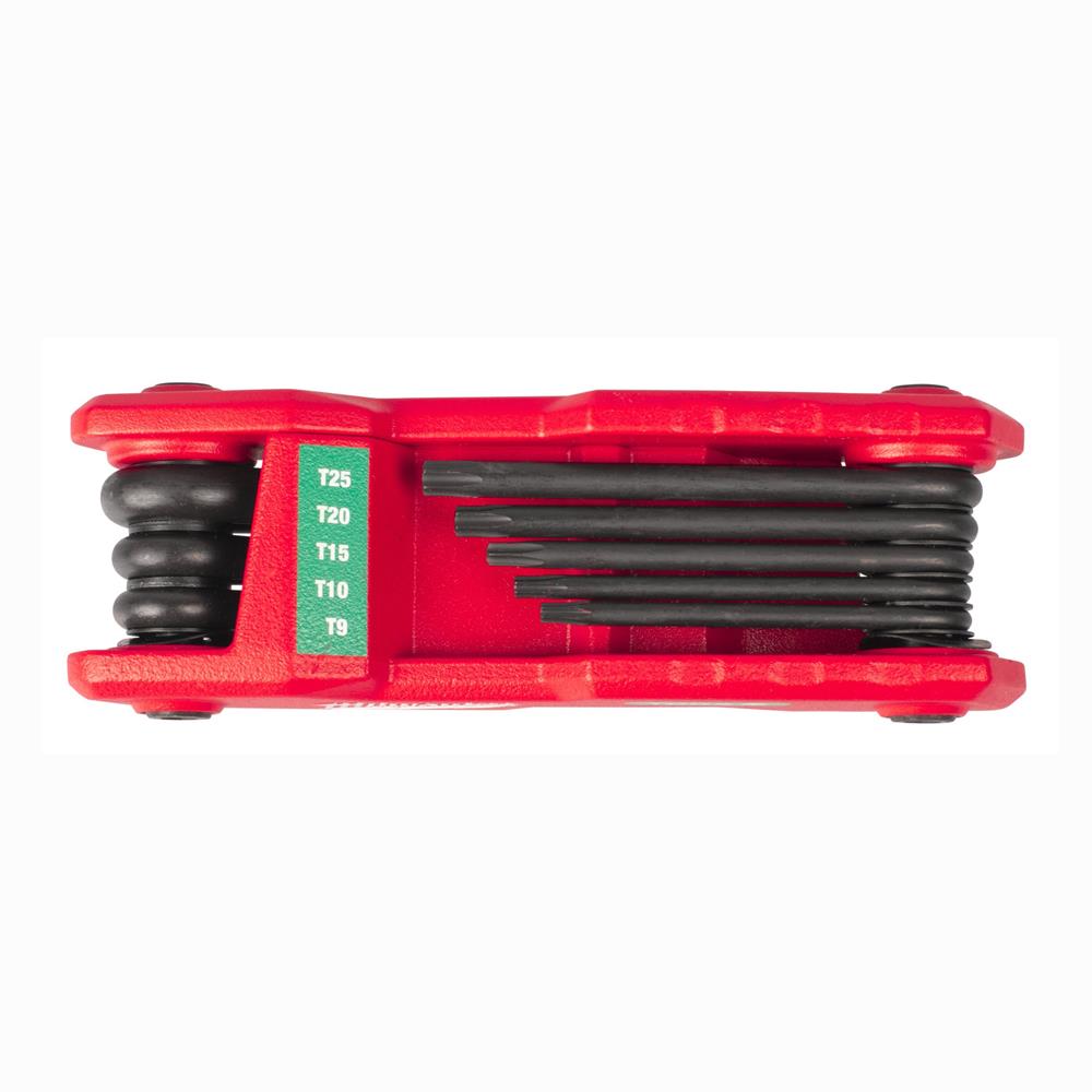 Milwaukee Folding Torx Key Set - 8 pc - 4932480979 | Powertool.ie | Ireland