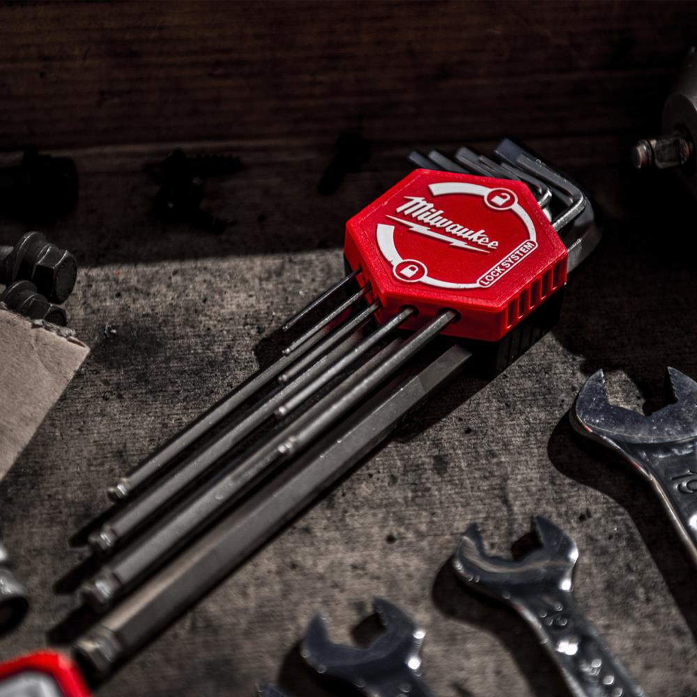 Milwaukee Compact Hex Key - 9pc Set - 4932492399 | Powertool.ie | Ireland