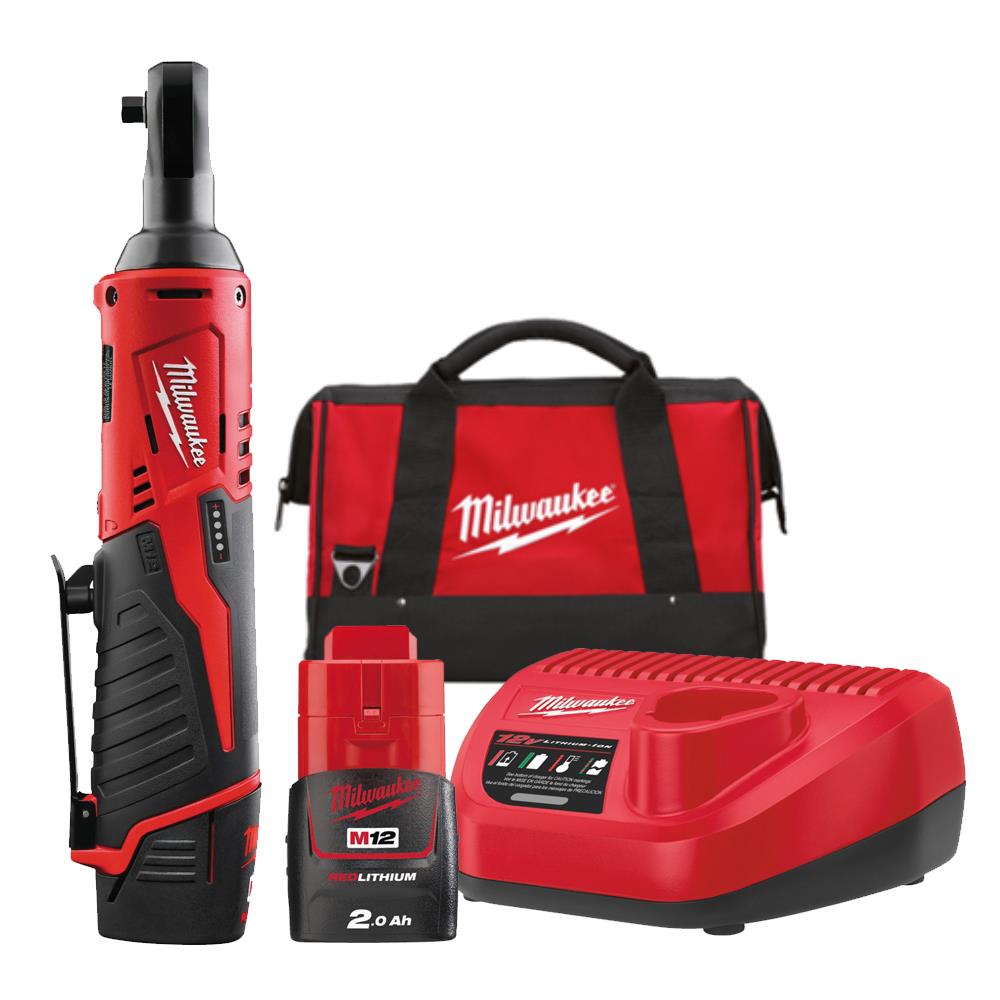Milwaukee 12v 3/8" Drive, Impact Ratchet - M12IR-201B - 4933448110 ...