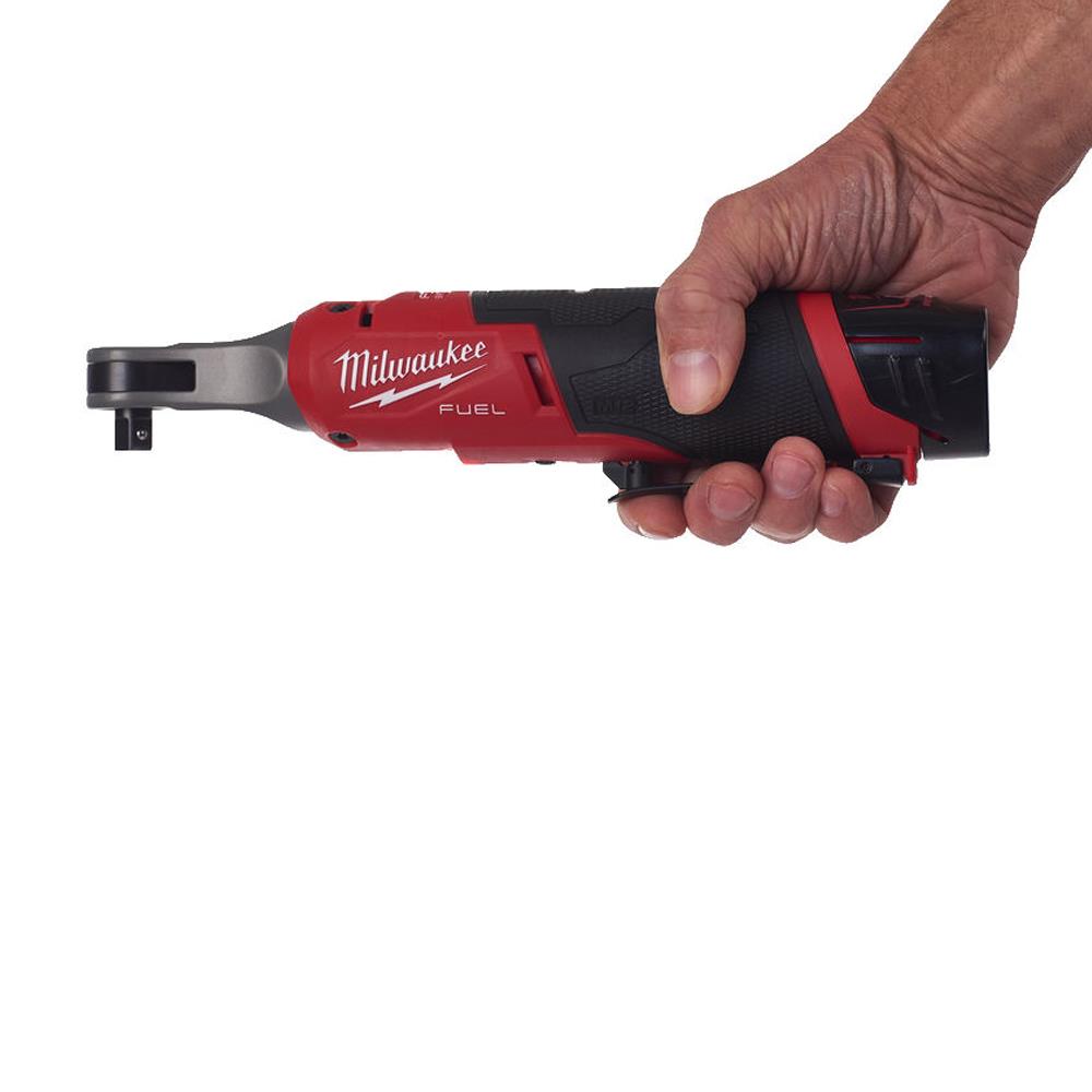 Milwaukee 12v FUEL 3/8" Impact Ratchet - 1/4" Adaptor - M12FIR38-201 ...