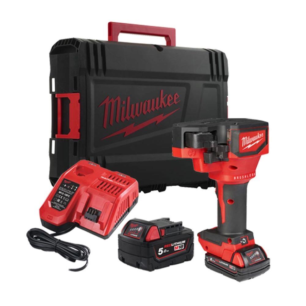 Milwaukee M18 Threaded Rod Cutter 1x2Ah & 1x5Ah Batteries - M18BLTRC ...