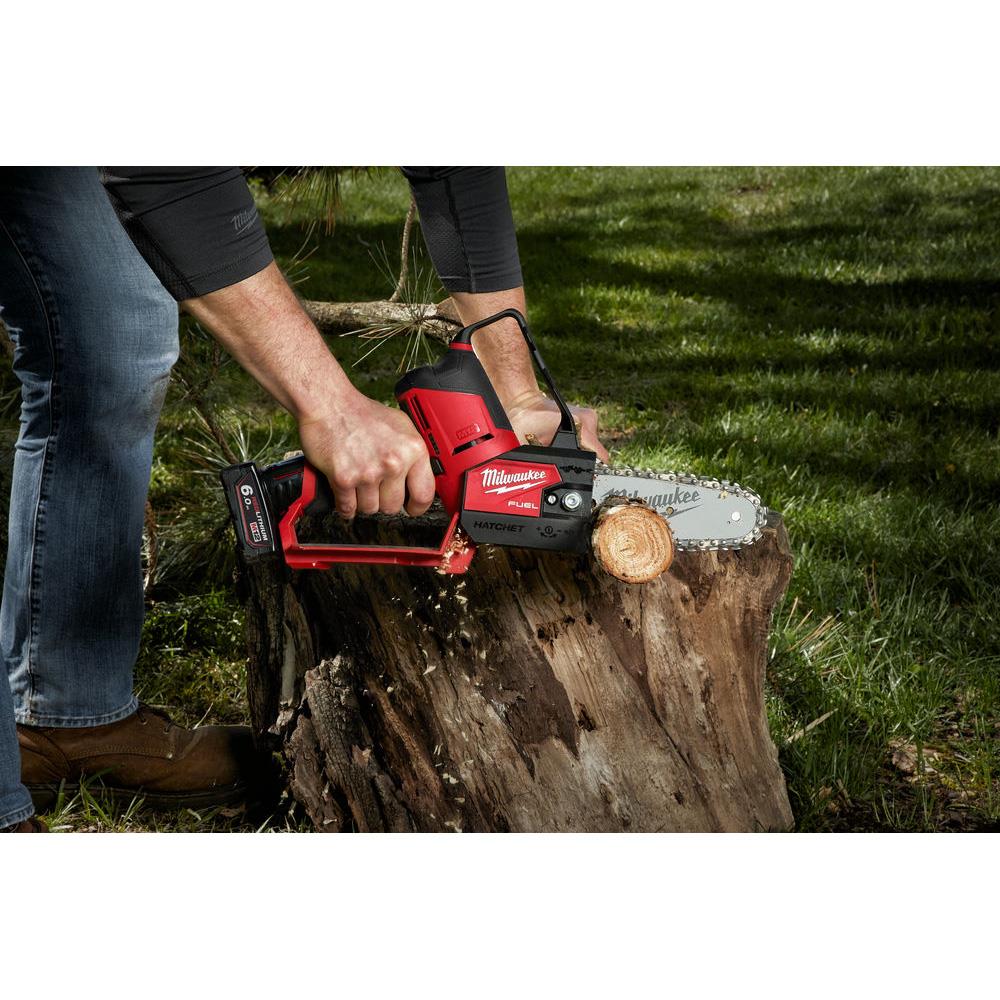 Milwaukee 12v FUEL Hatchet Pruning Saw - 2x 6Ah Btteries/Charger/Kit ...