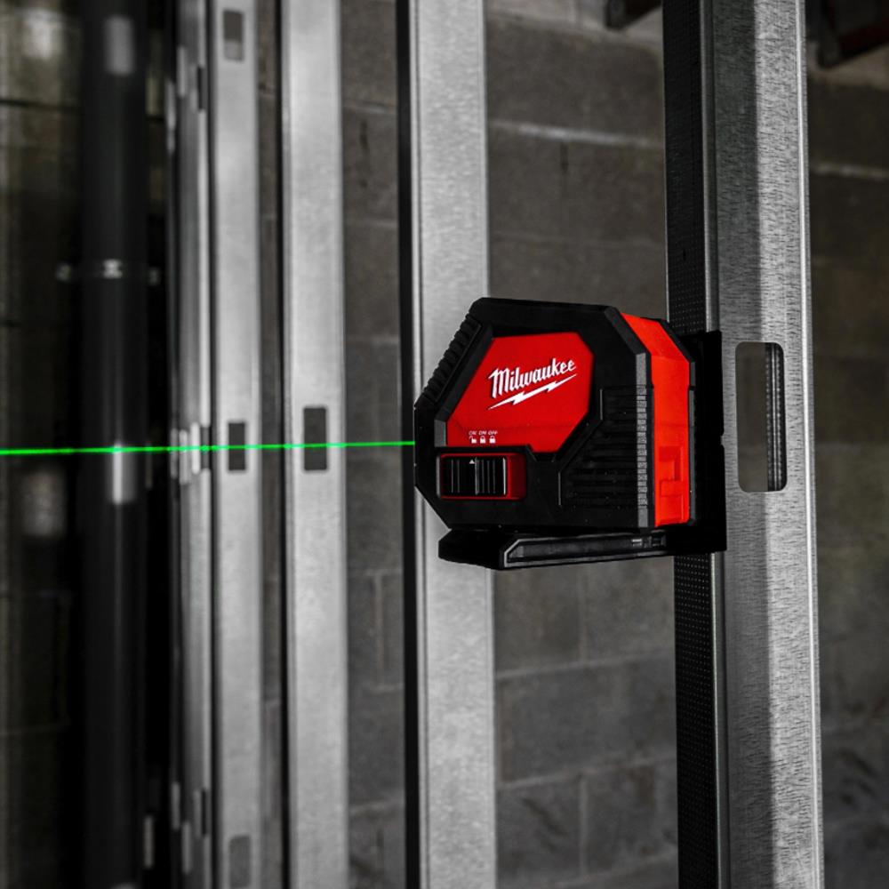 Milwaukee CLL-C - Alkaline Green Cross Line Laser - 4933478753 ...