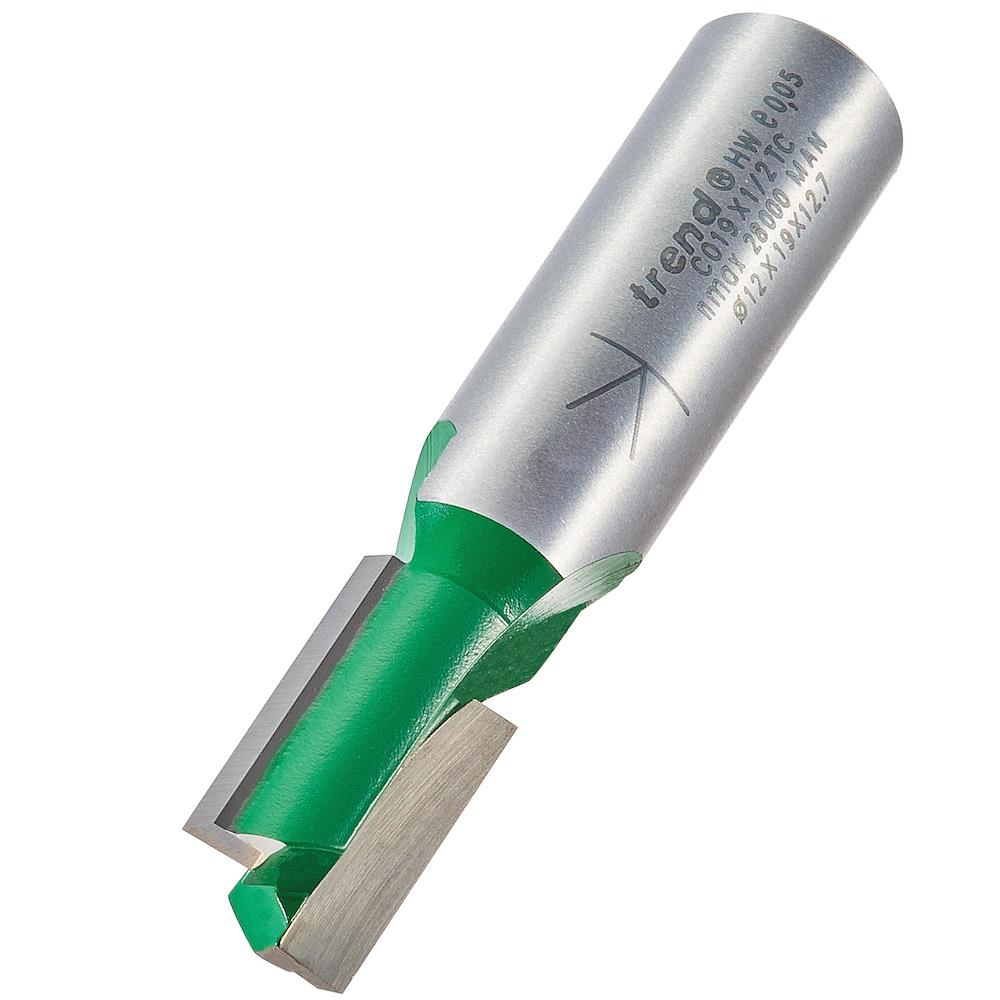 Trend Two Flute Cutter 12mm diameter - C019X1/2TC | Powertool.ie | Ireland