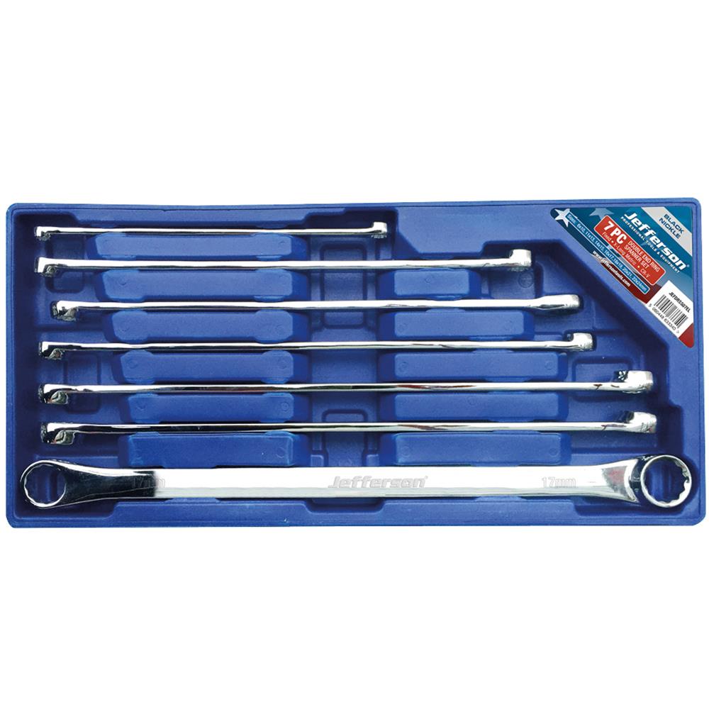 Jefferson Extra Long 7 Piece Double End Ring Spanner Set | Powertool.ie ...