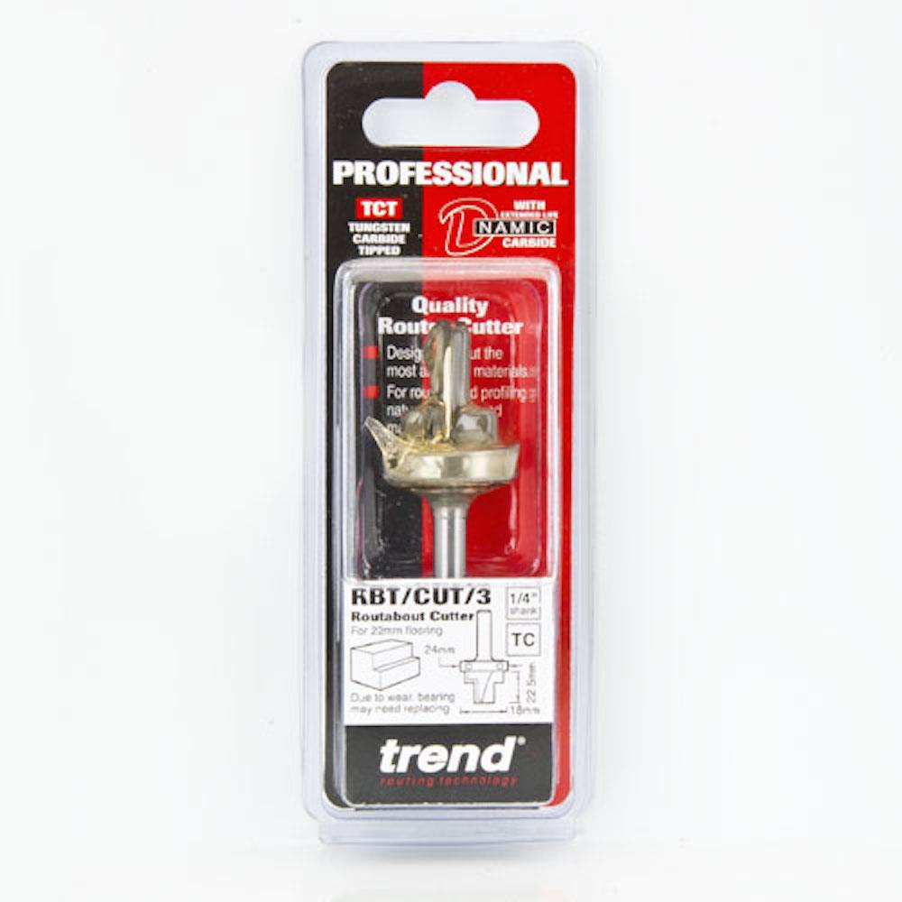 Trend Routabout Cutter 22mm Floor 1/4" Shank - RBT/CUT/3 | Powertool.ie ...