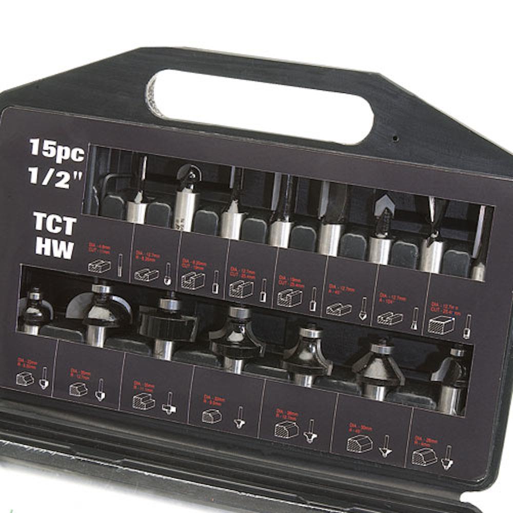 Trend 15 piece 1/2in shank TCT Router Cutter Set. - SET/SS9X1/2TC ...