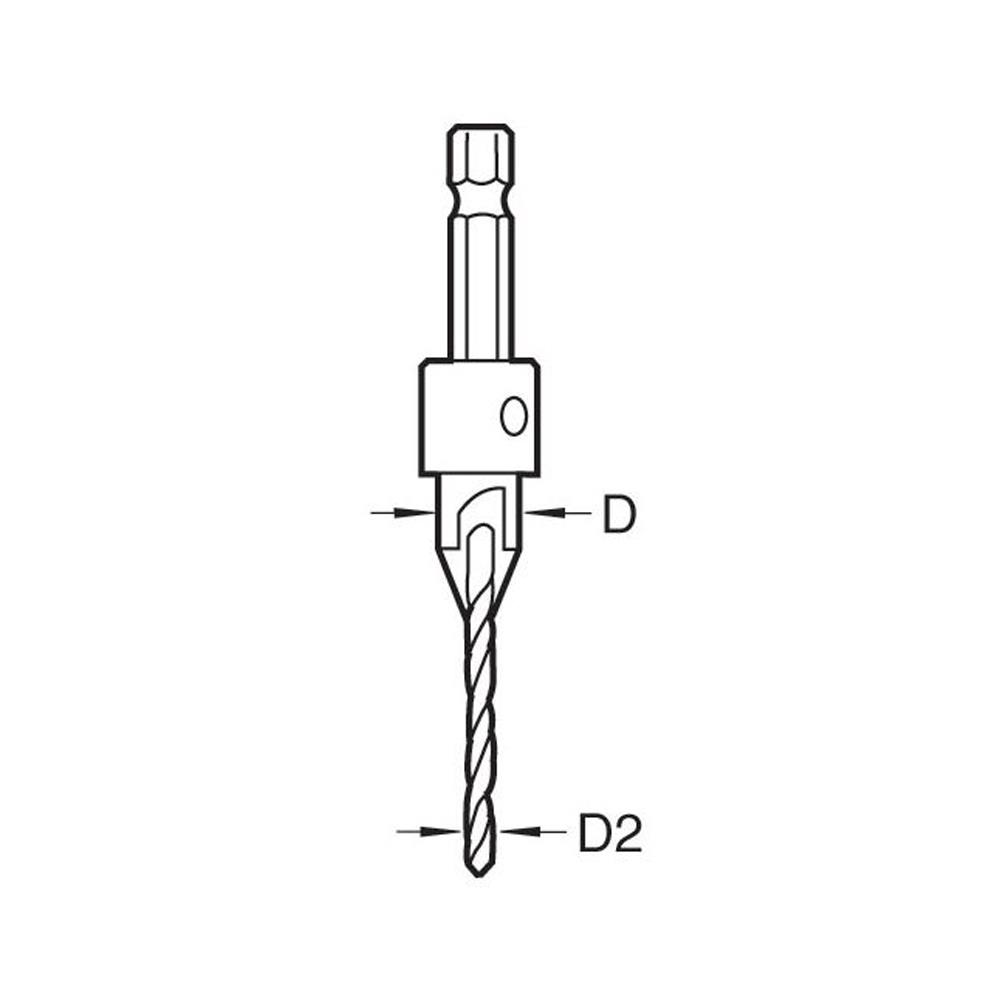 Trend Snappy TC Drill Countersink 7/64 (2.75mm) Drill - SNAP/CS/8TC | Powertool.ie | Ireland