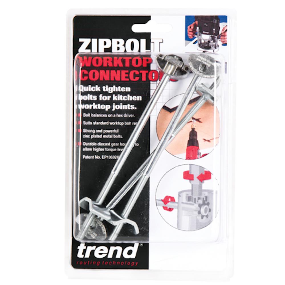 Trend Zipbolt 170mm pack of three with hex bit - ZIP/170/3 | Powertool ...