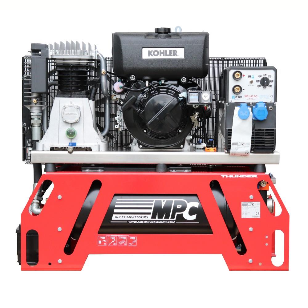 MPC Thunder 130D 11 HP Diesel Compressor -Generator-Welder 1-201-210 ...