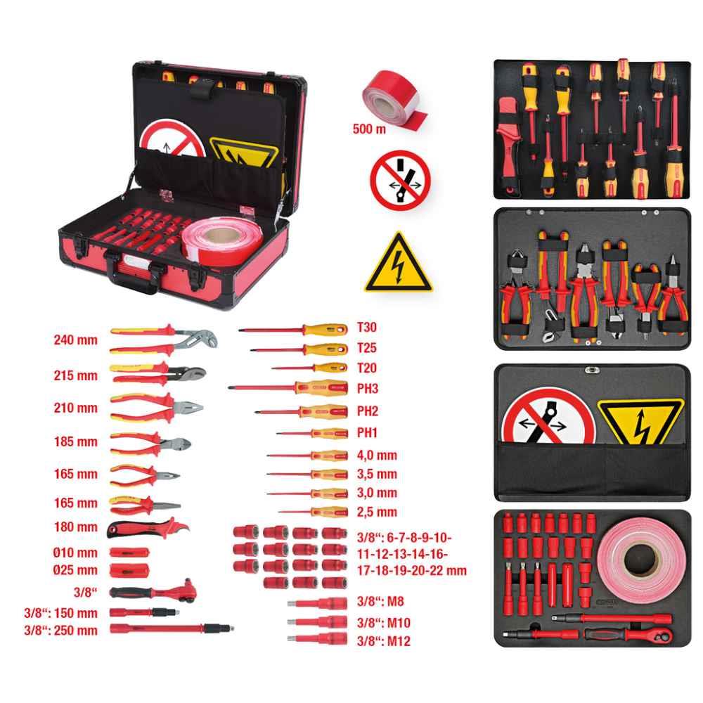 Insulated tool set for hybrid and electric vehicles, 43 pcs 117.1890 ...
