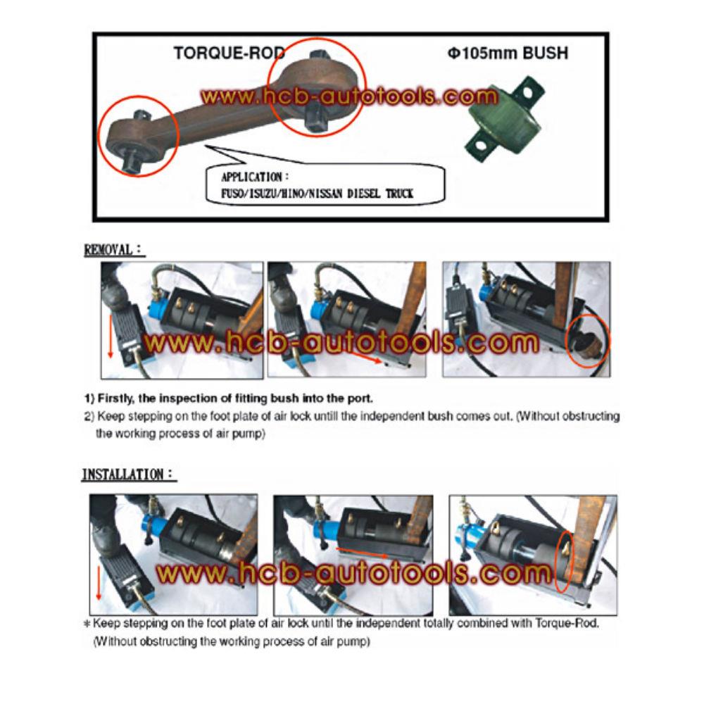 TRUCK TORQUE-ROD BUSH REMOVAL/ INSTALLATION A1170 | Air Impact