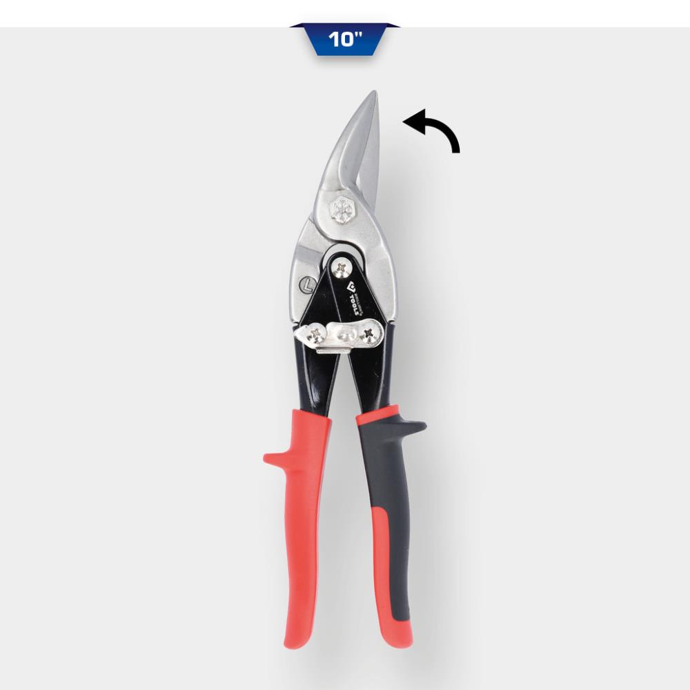 Tin snips sheet metal shear, self opening, left handed cut BT067203 ...