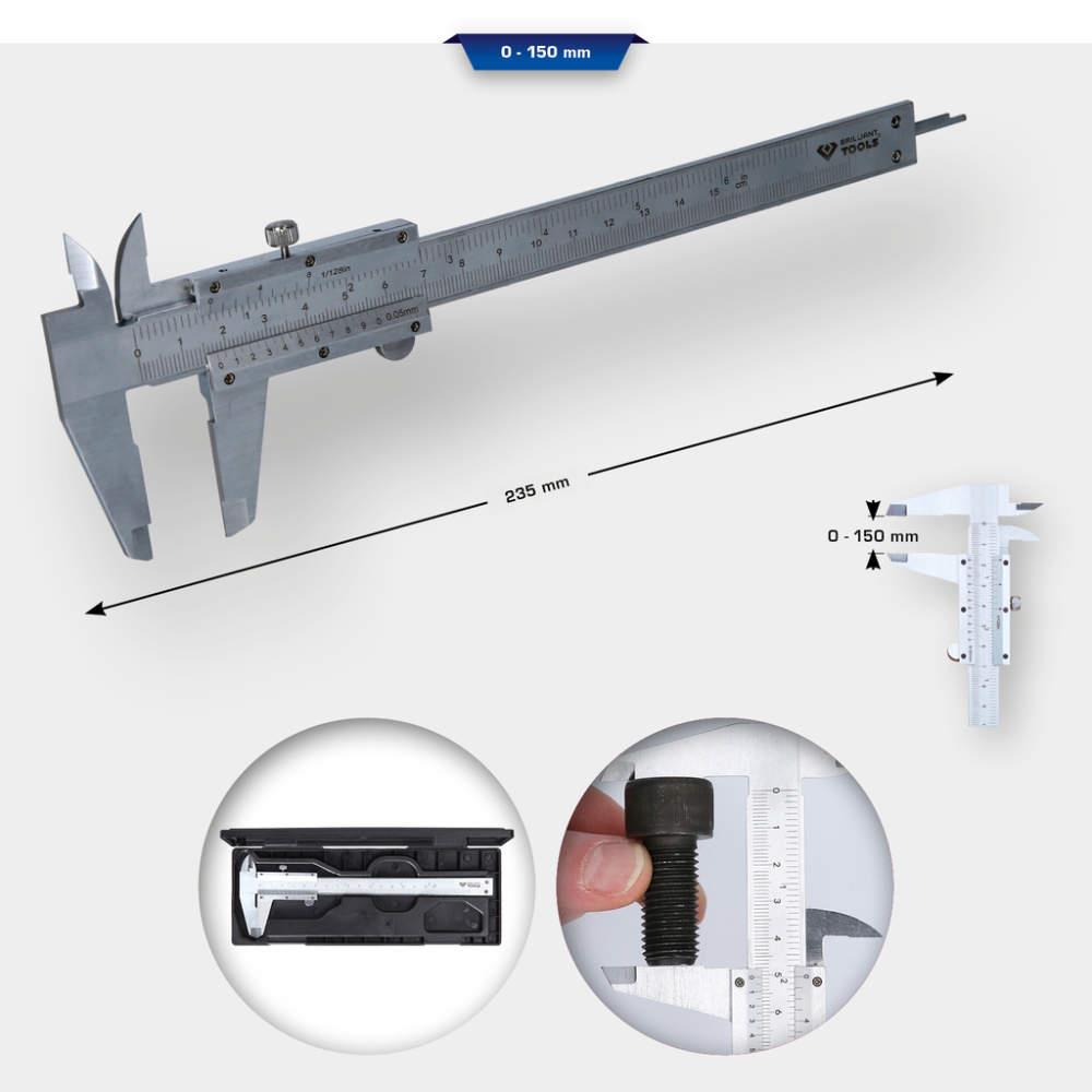 Vernier caliper, 0 – 150 mm BT114902 | Air Impact