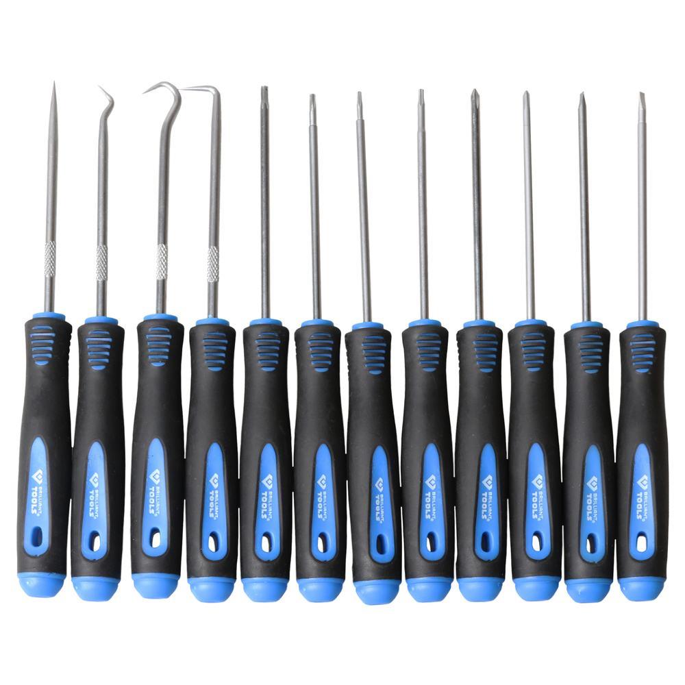 Hook and screwdriver set, 12 pcs BT542080 | Air Impact
