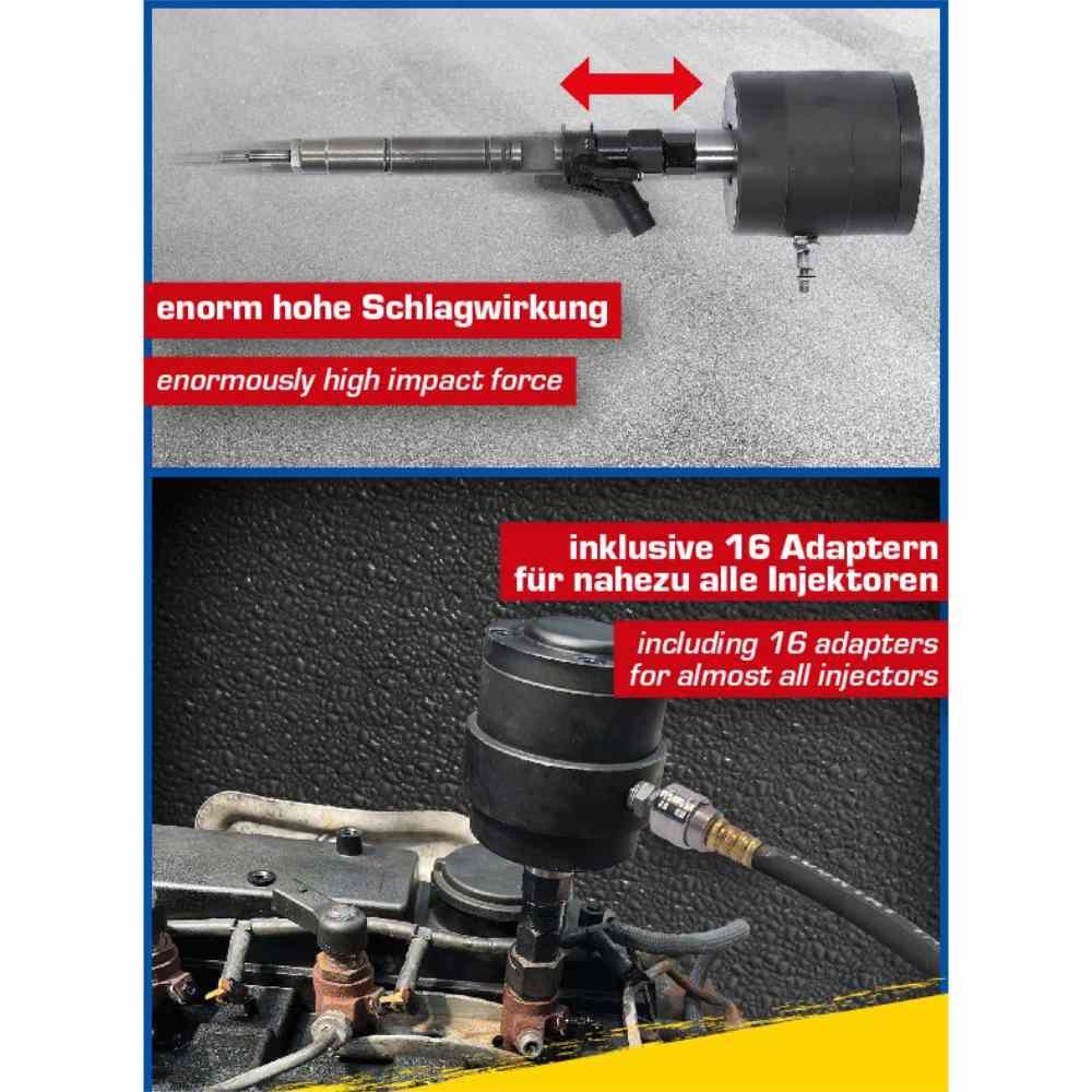 Compressed air injector extractor set, 21 pieces BT551500 | Air Impact