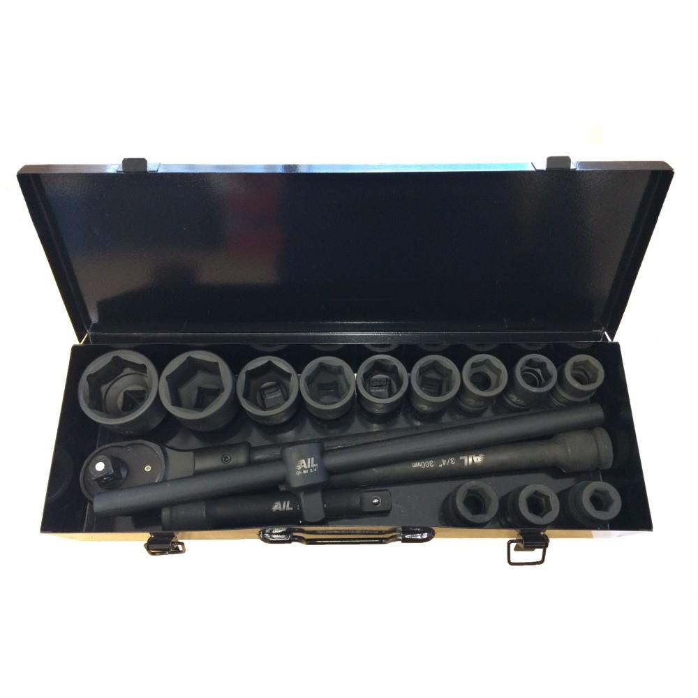 3/4" Drive 16 Piece Impact Socket Set TPLG029 | Air Impact