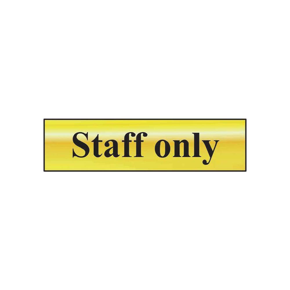 CENTURION INDICATING SIGN STAFF ONLY | Joe McKenna's Top Branded Tool ...