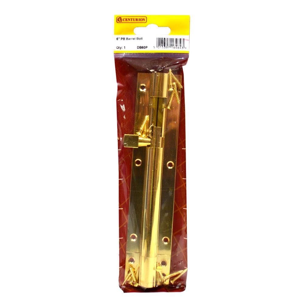 CENTURION BARREL BOLT HEAVY DUTY BRASS 6" | Joe McKenna's Top Branded ...