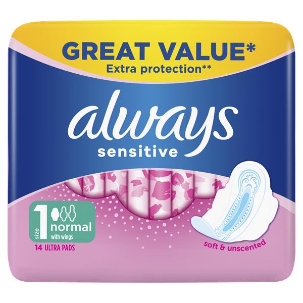 Always Sensitive Normal Ultra 14 Pack | McGorisks Pharmacy and Beauty ...