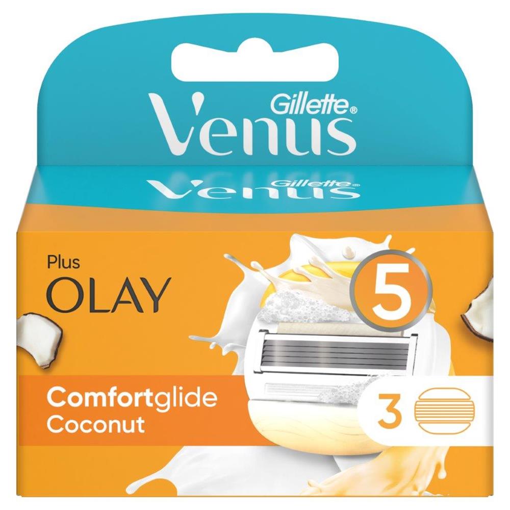 Gillette Venus Refills Comfortglide with Olay Coconut (3 Pack ...