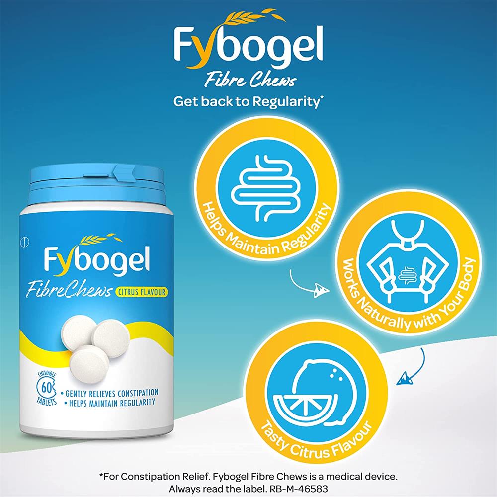 Fybogel Fibre Chews Citrus Flavour Tablets | McGorisks Pharmacy and ...