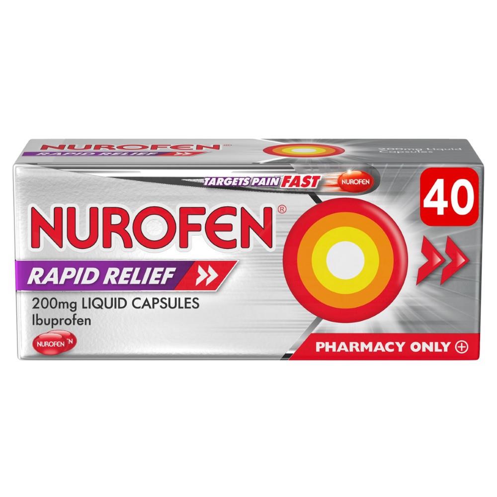 Nurofen Rapid Relief 200Mg Liquid Capsules | McGorisks Pharmacy and ...