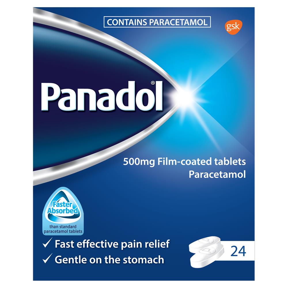 Panadol 500mg Film-Coated Tablets 24 Tablets | McGorisks Pharmacy and ...
