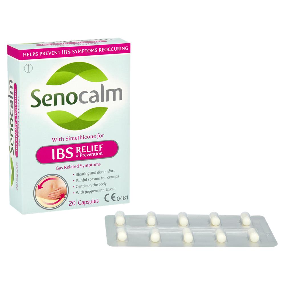 Senokot Senocalm Ibs Relief & Prevention With Simethicone 20 Capsules ...