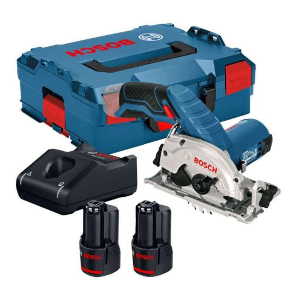 Bosch GKS 12V-26 12v Professional Circular Saw in L-Boxx (2x2.0Ah ...