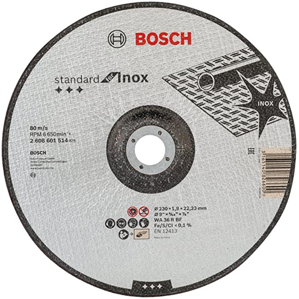 Bosch Standard Inox Cutting Disc 230mm x 22.23mm x 1.9mm - Single ...