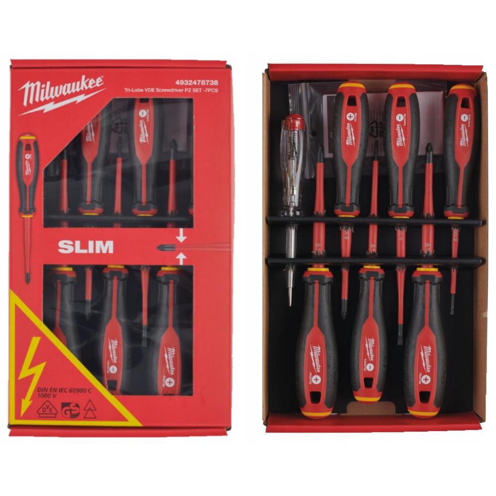 Milwaukee 4932478738 Tri-Lobe VDE Screwdriver Set (7 Pieces) | Toolfix | Dundalk | Co. Louth ...