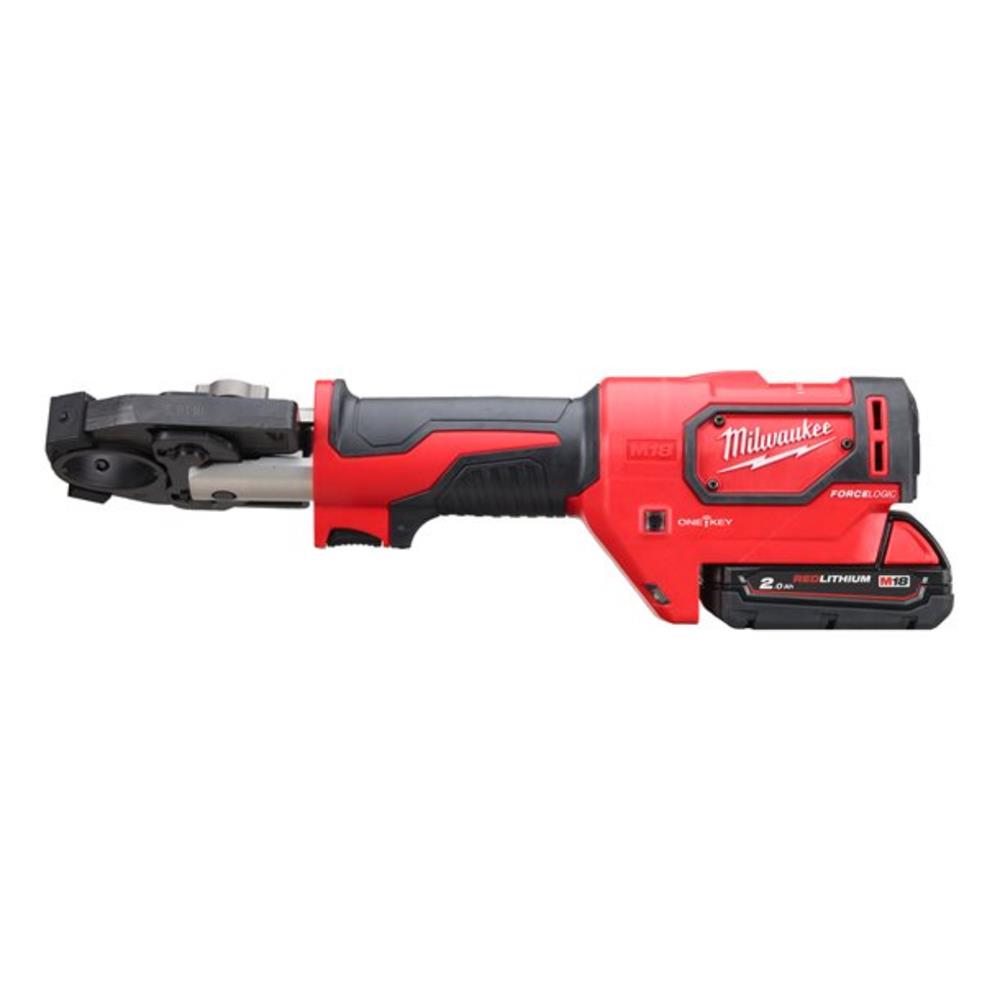 Milwaukee M18HCCT-201C FORCE LOGIC Hydraulic 53 kN Cable Crimper (1x2 ...