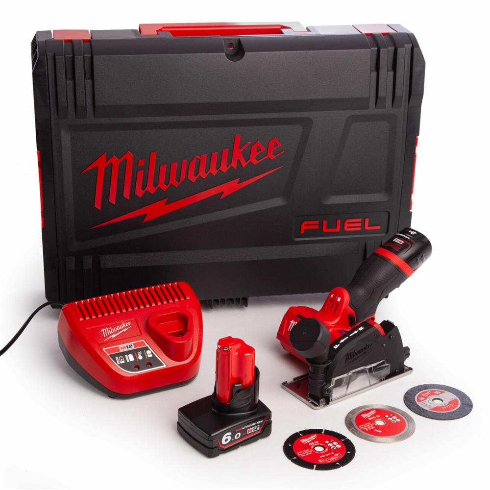 Milwaukee M12FCOT-622X FUEL Cut Off Tool Kit (2.0Ah + 6.0Ah) | Toolfix ...