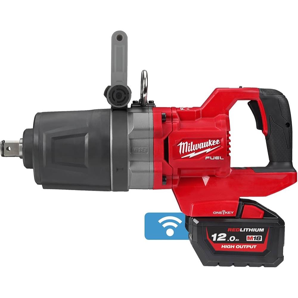 Milwaukee M18ONEFHIWF1DS-121C One-Key 1" Impact Wrench D-handle (1x12Ah ...