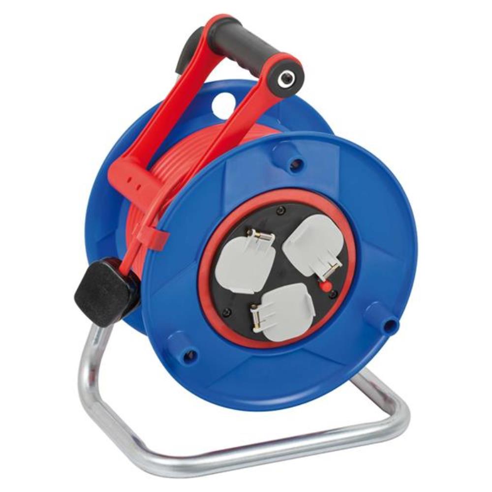 Brennenstuhl 240 Volt 25m Garant Bretec 3-Way Socket Cable Reel 3G1,5 ...