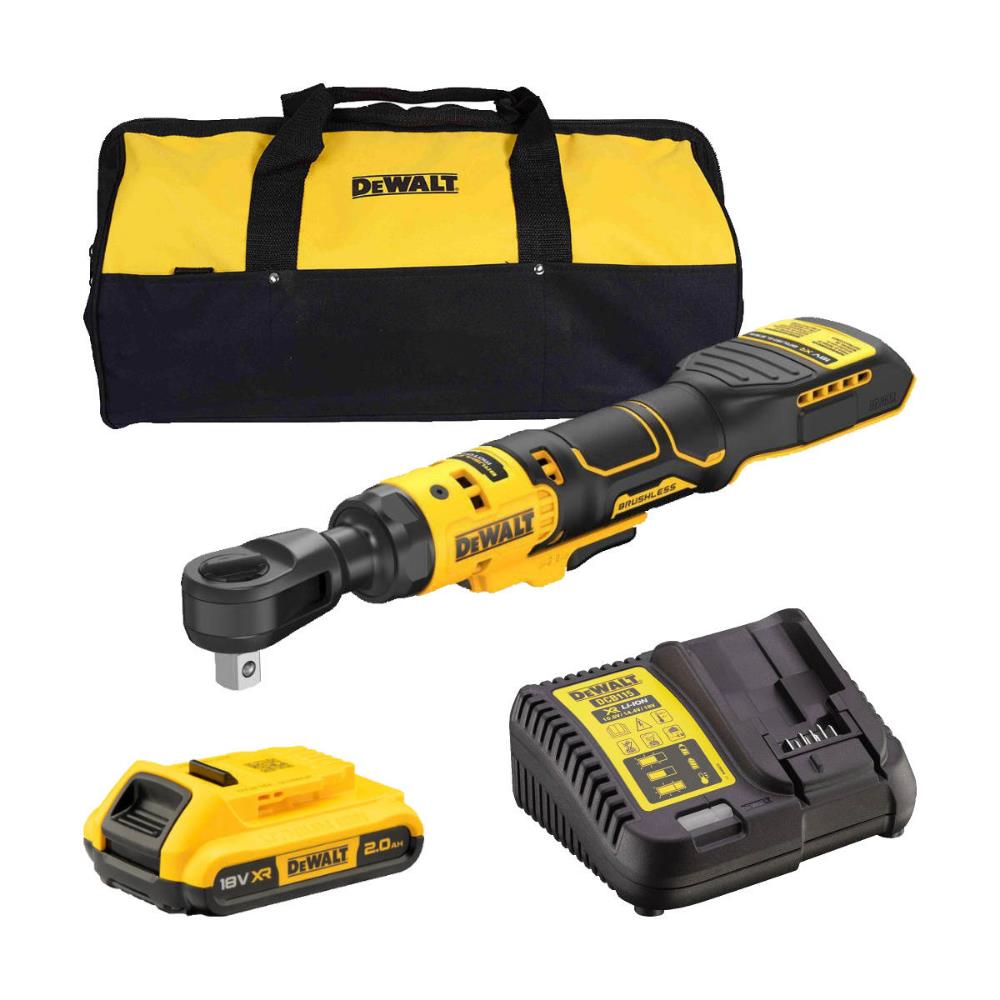 Dewalt DCF512D1-GB 18V Brushless 1/2" Drive Open Head Ratchet (1x2Ah ...