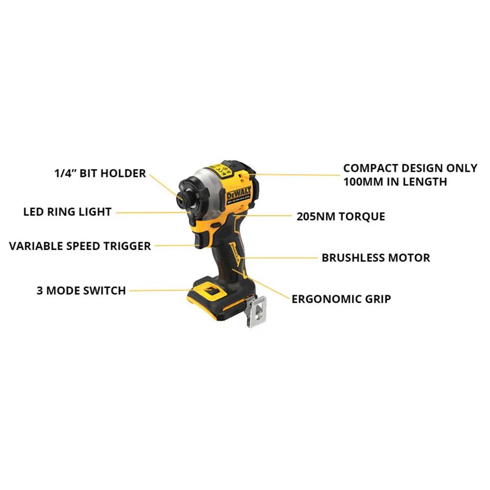 Dewalt DCF850N 18V Impact Driver (Bare Unit) | Toolfix | Dundalk | Co ...