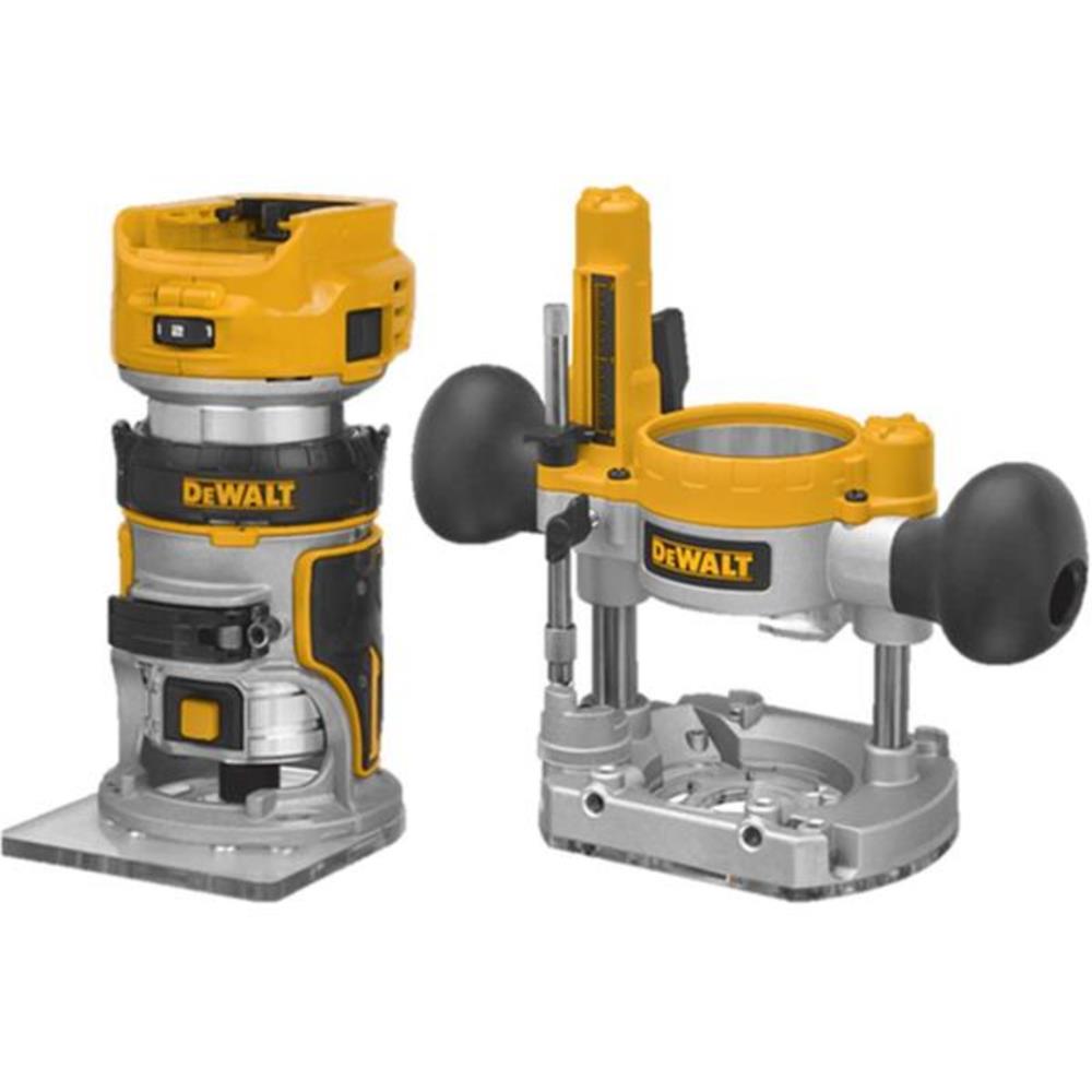 Dewalt DCW604NT 18V XR Brushless 1/4" Router with Base (Bare Unit ...