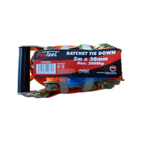 Protool Ratchet Strap 2T 5m x 38mm PTRT2005 | Toolfix | Dundalk | Co. Louth |Ireland