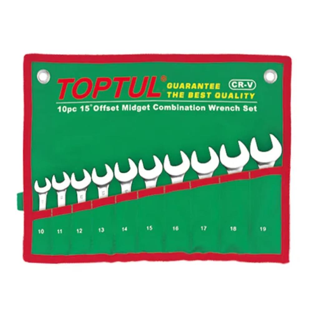 Toptul 10 Piece Midget Combination spanner Set | Toolfix | Dundalk | Co ...