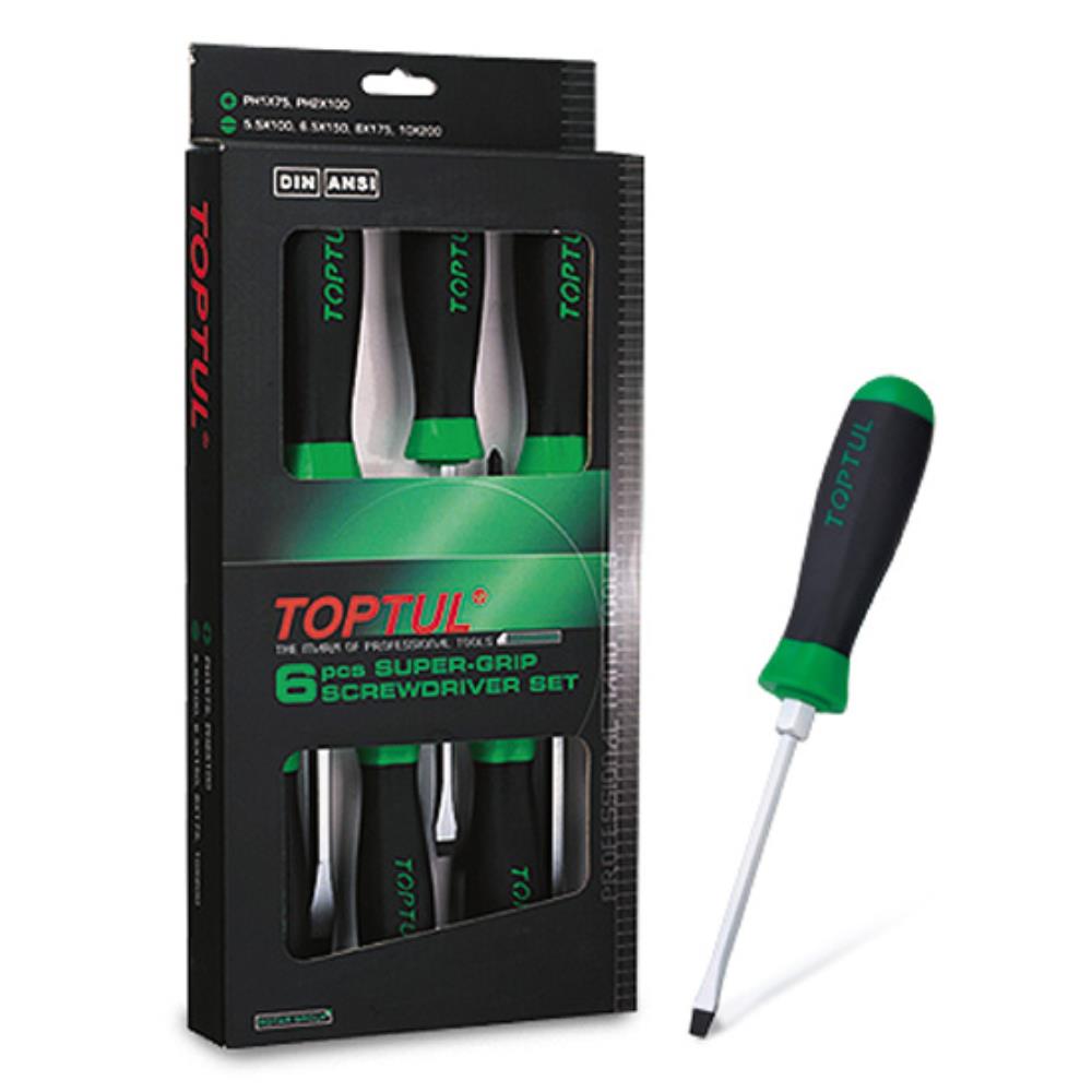 Toptul Screwdriver Set supergrip 6pce | Toolfix | Dundalk | Co. Louth ...