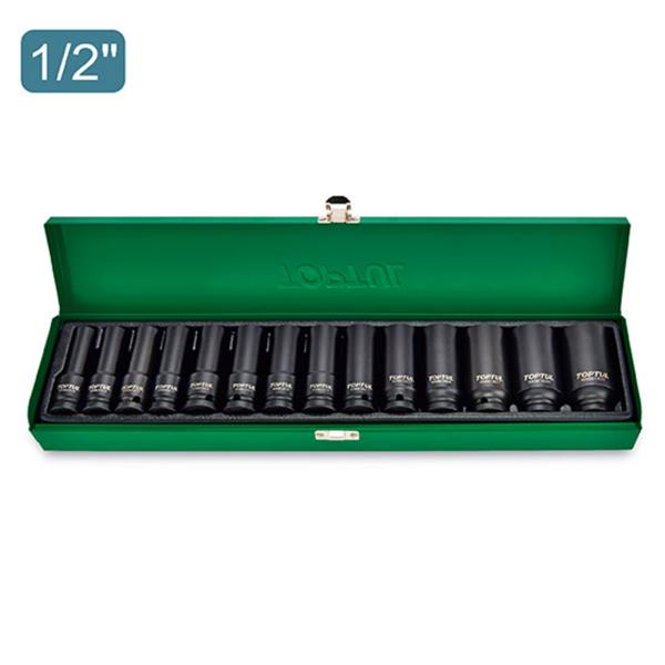 Toptul 14 Piece 1/2"Dr Deep Impact Socket Set 10-32mm | Toolfix ...