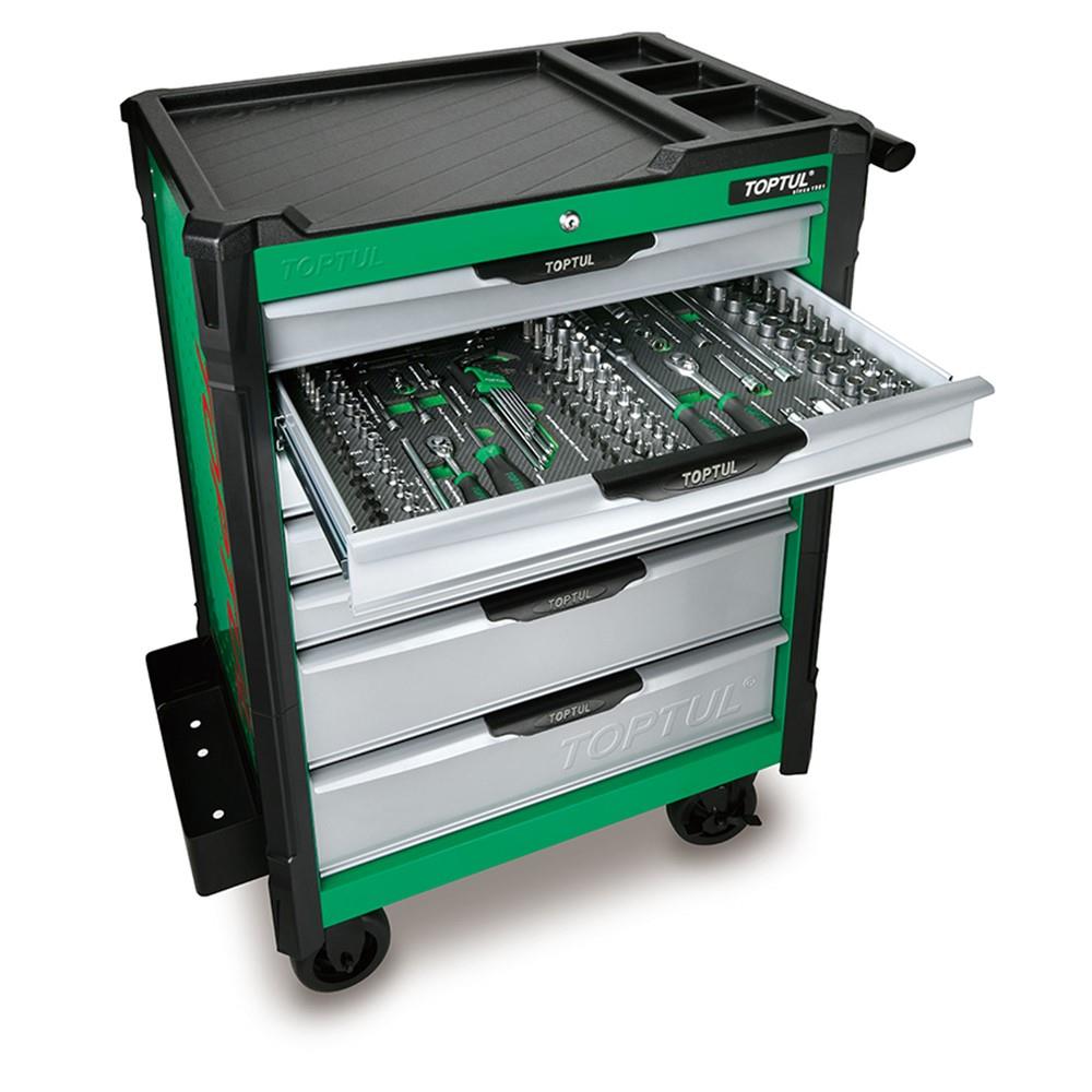 Toptul 213Pc W/7-Drawer Mechanics Tool Trolley | Toolfix | Dundalk | Co ...