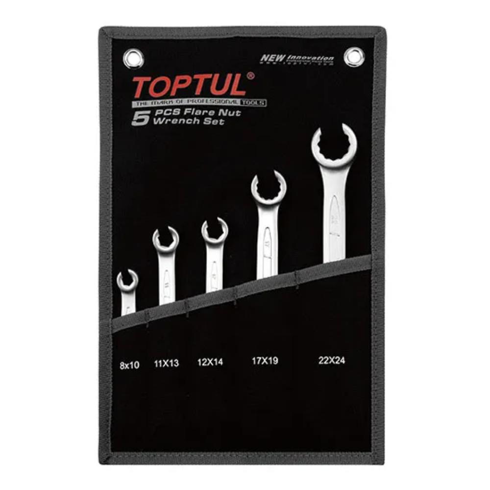Toptul Flare Nut spanner Set 5Pc | Toolfix | Dundalk | Co. Louth |Ireland
